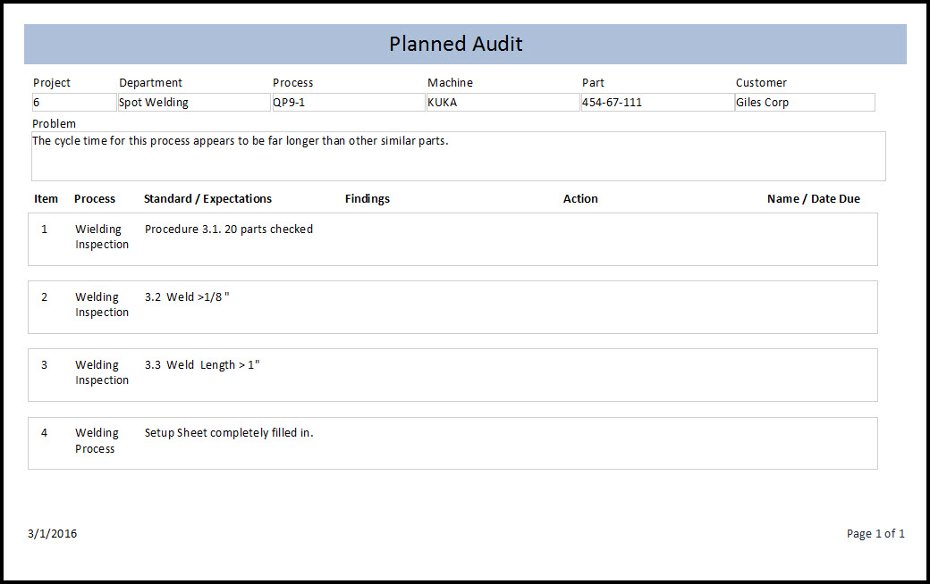 Audit Tracking Software within StreamLiner